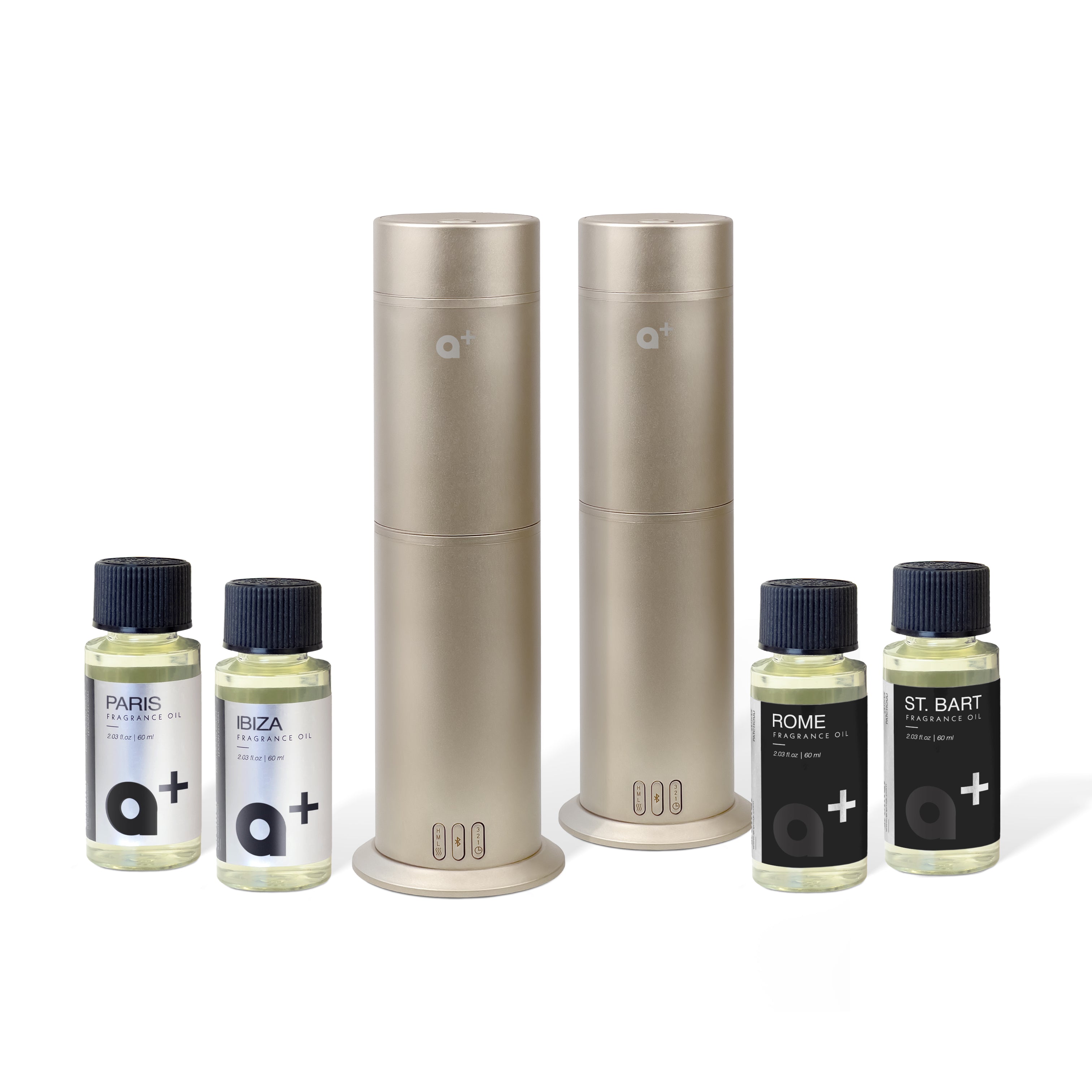 2 Waterless Diffuser + 4 Fragrance Oils – Aromar+